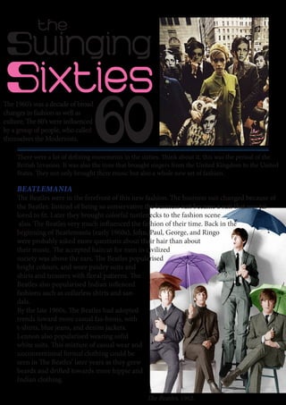The swinging 60s | PDF | Women\'s Clothing | Women\'s Fashion
