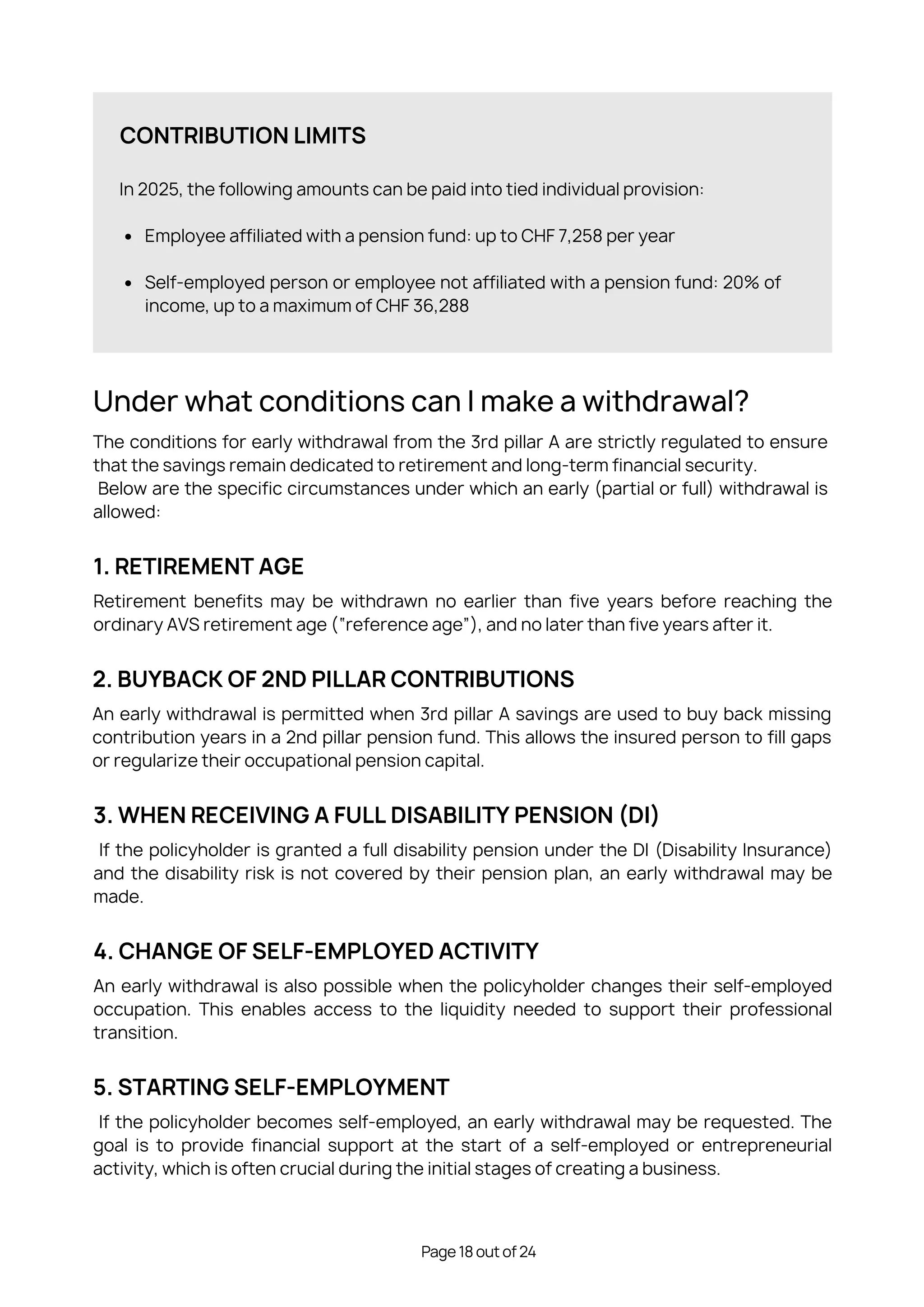 The Swiss Retirement System Explained Simply | PDF