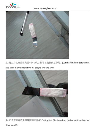The switchable film busbar installation instruction inno glass | PDF