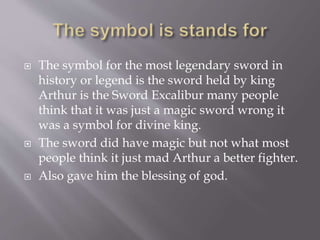 The sword excalibur | PPTX