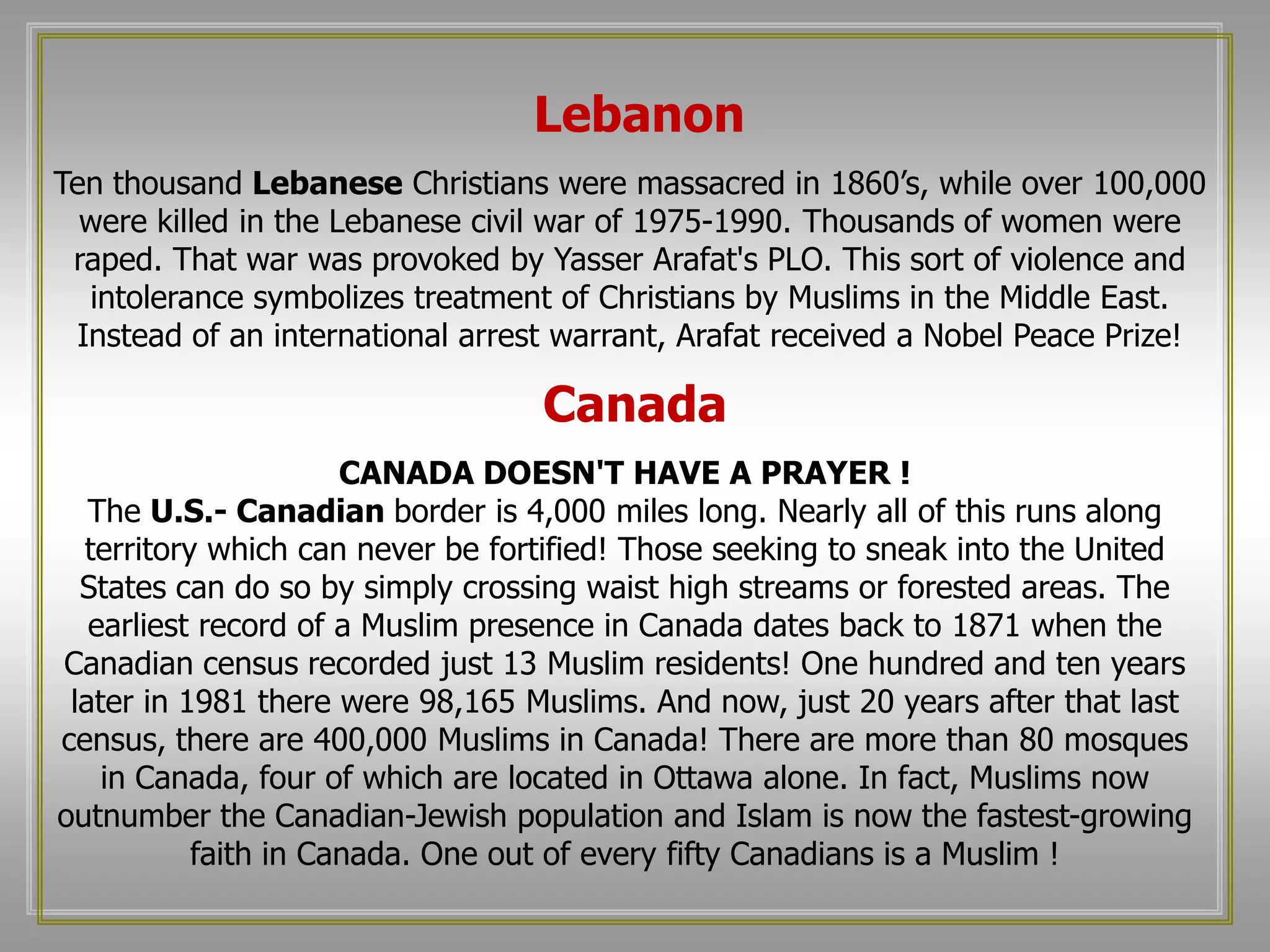 The sword of militant islam | PPT