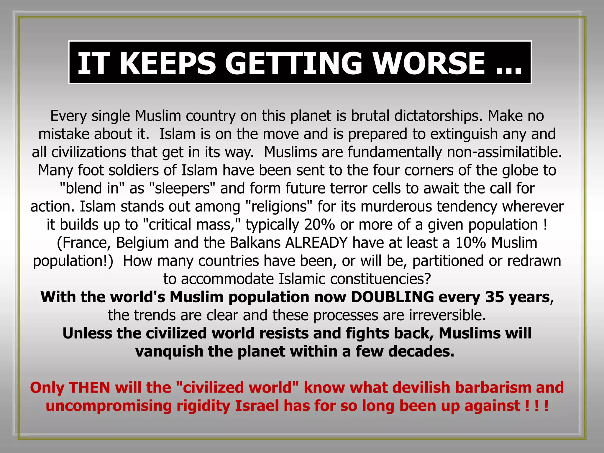 The sword of militant islam | PPT