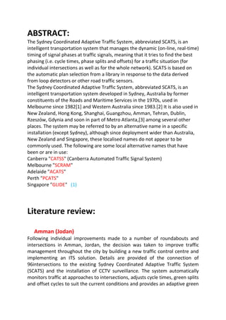 The sydney coordinated adaptive | PDF