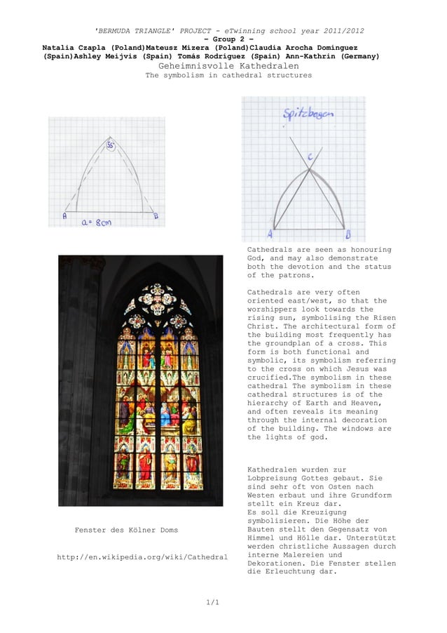 The symbolism in the cathedral's structure | PDF