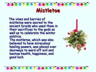 The symbols and traditions of christmas | PPT