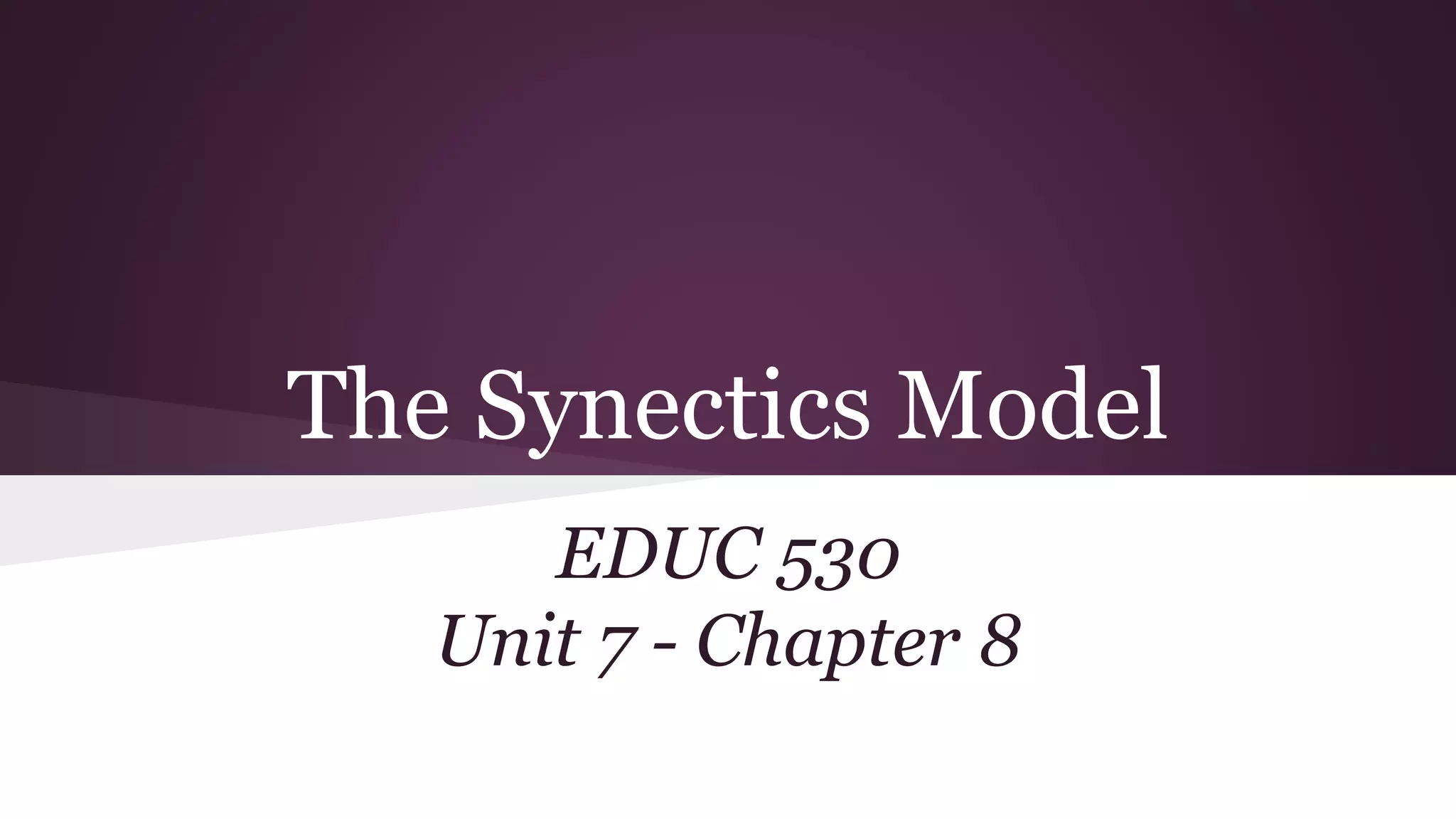 Synectics Model | PPTX