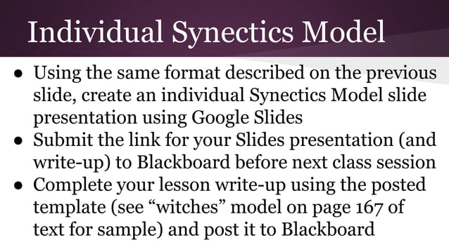 Synectics Model | PPTX | Education