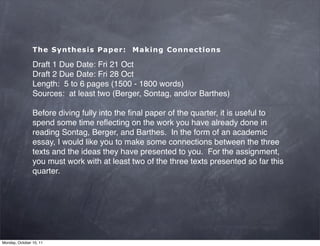 The Synthesis Paper | PDF