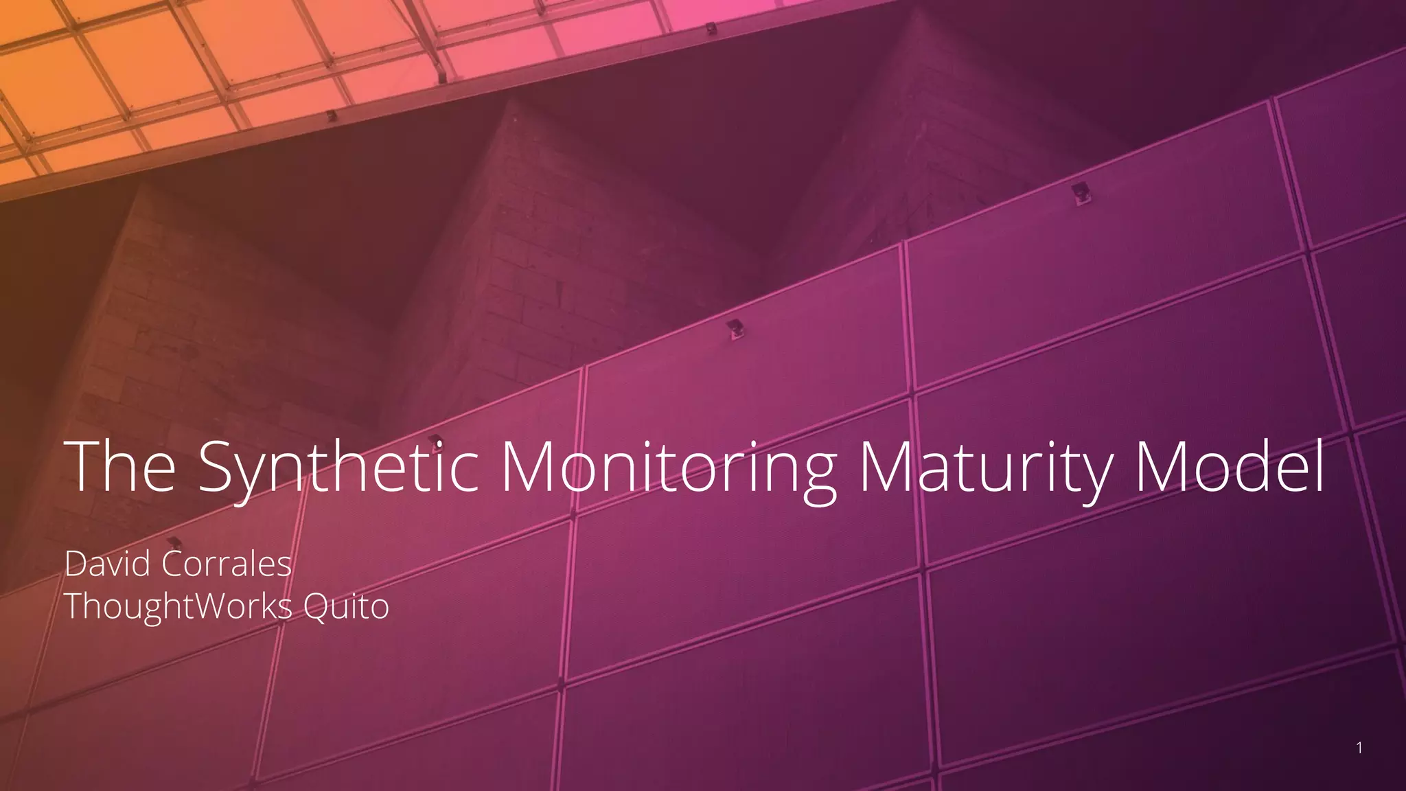 The Synthetic Monitoring Maturity Model | PDF | Cloud Computing | Internet