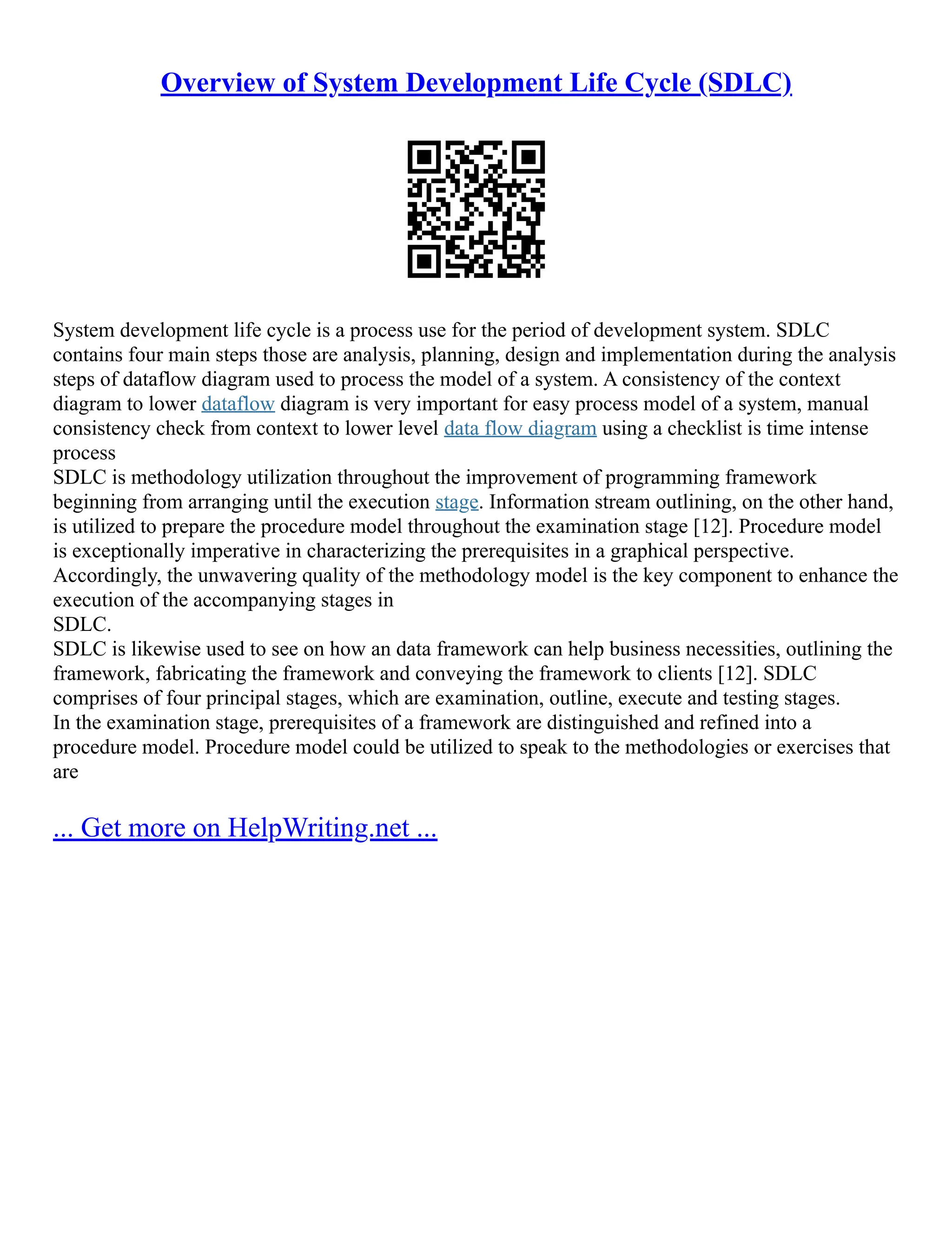 The System Development Life Cycle | PDF