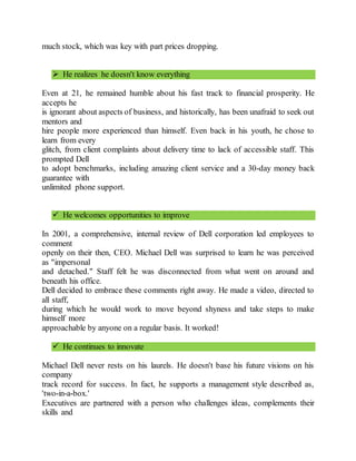 MICHAEL DELL:DELL CORPORATION | DOCX