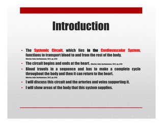 The Systemic Circuit | PPT
