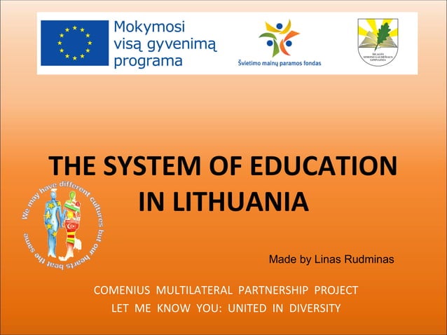 The system of education in lithuania | PPT | Free Download