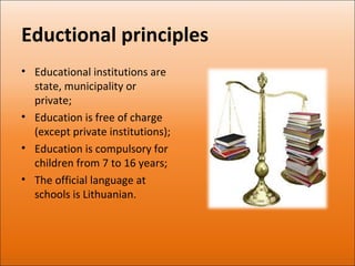 The system of education in lithuania | PPT