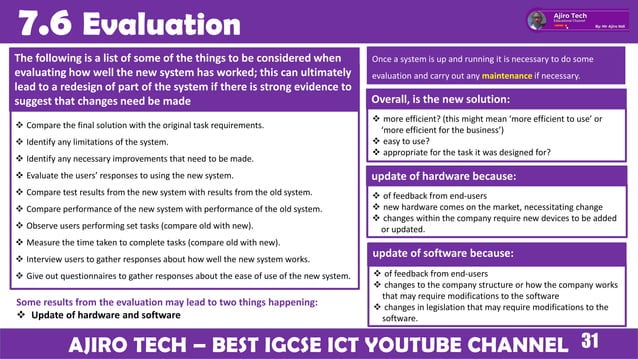 IGCSE ICT - The Systems Life Cycle - Ajiro Tech | PDF | Computing ...