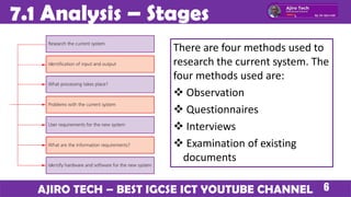 IGCSE ICT - The Systems Life Cycle - Ajiro Tech | PDF