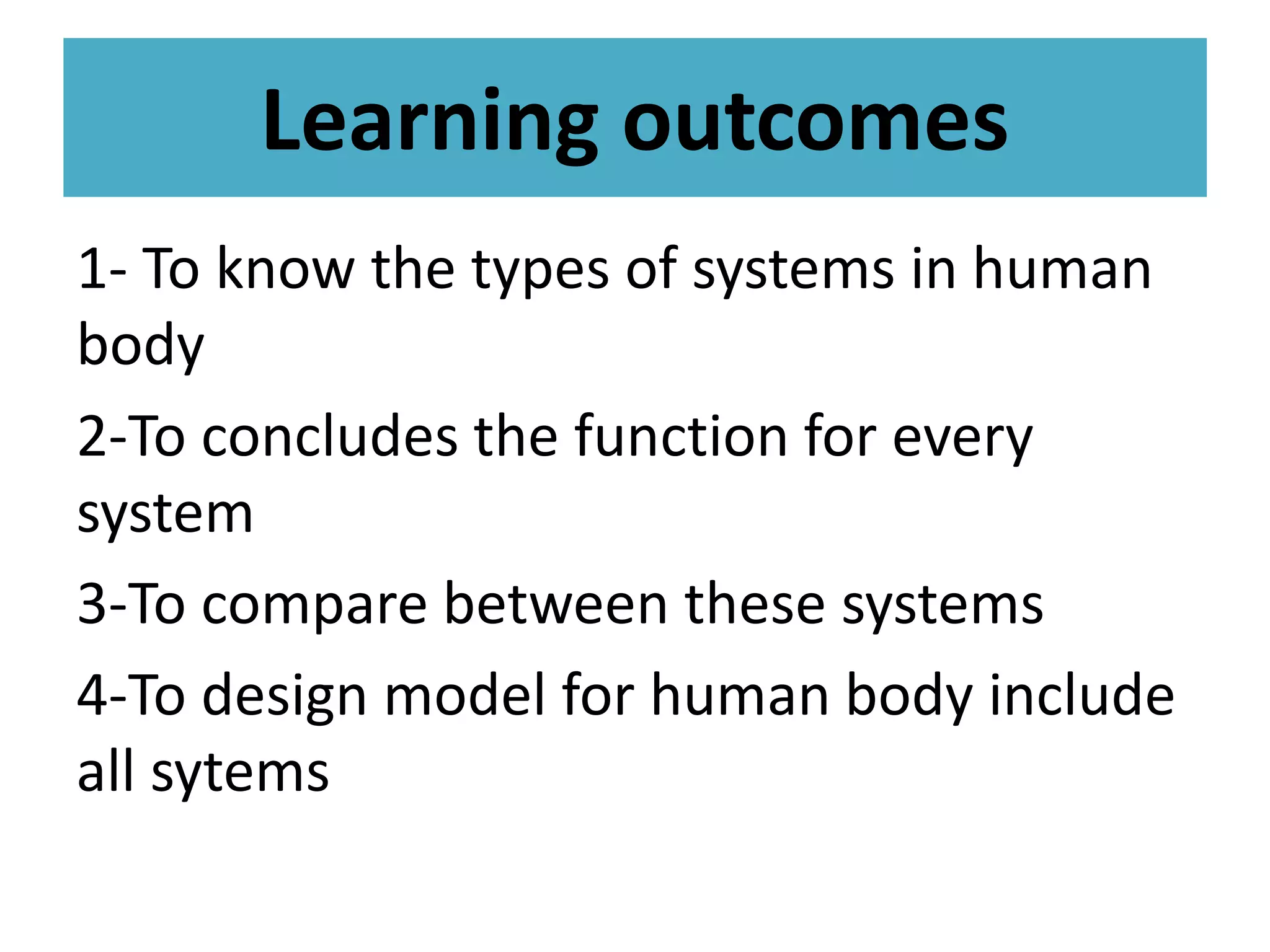 The systems of human body | PPTX