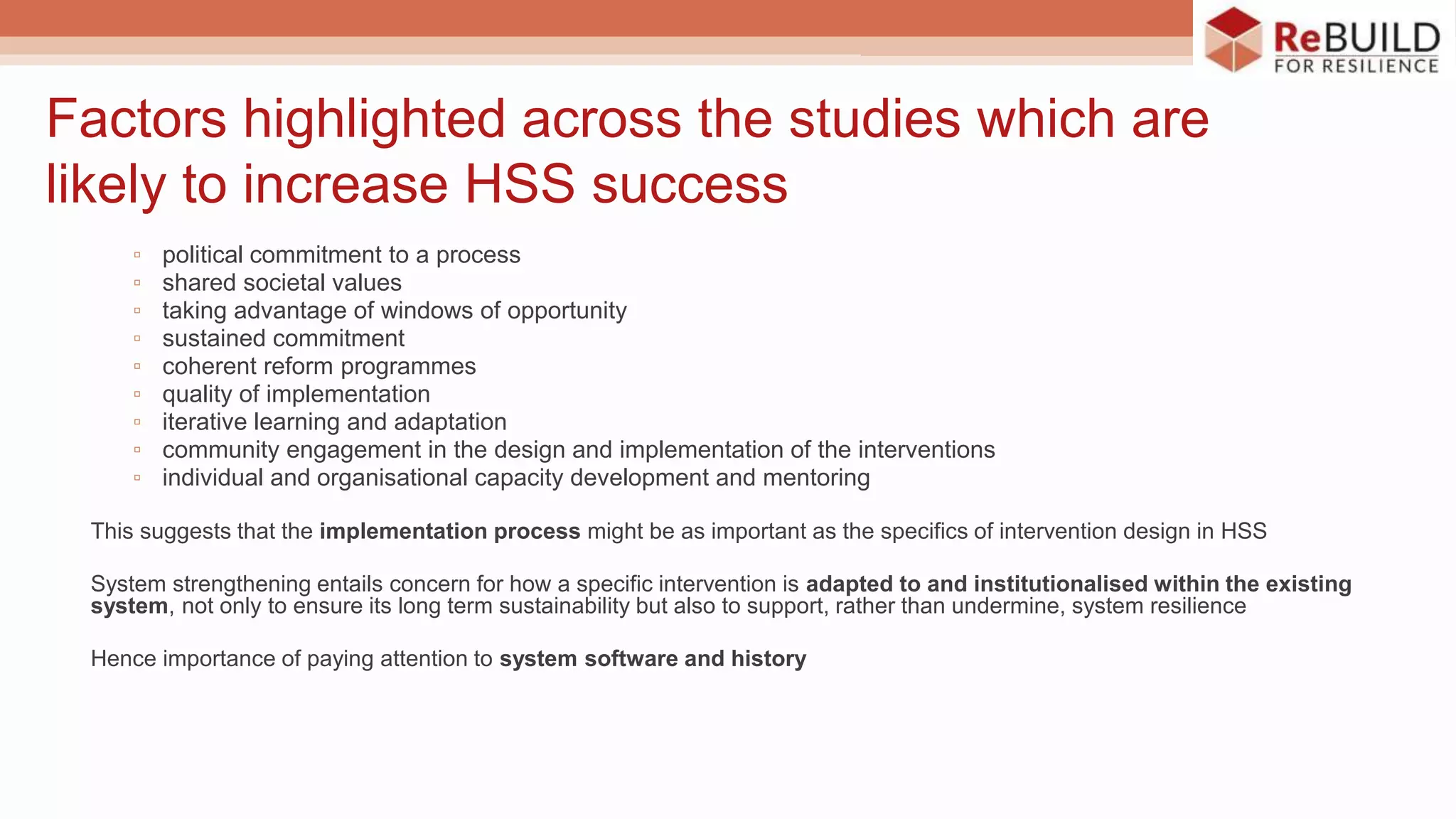 Health system strengthening in LMICs and fragile states – what and how ...