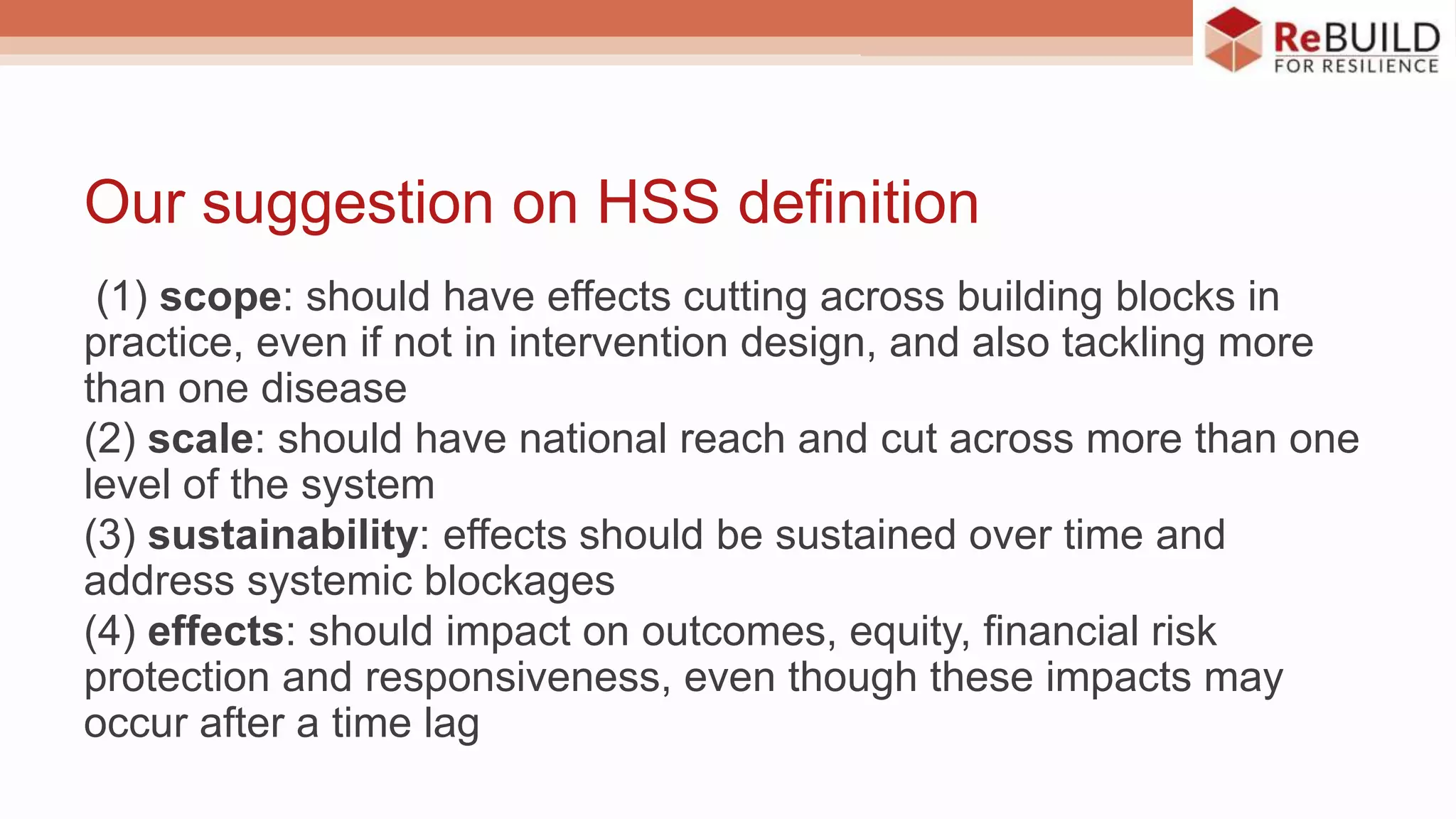 Health system strengthening in LMICs and fragile states – what and how ...