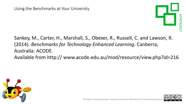 The ACODE Benchmarks for Technology Enhanced Learning | PPT
