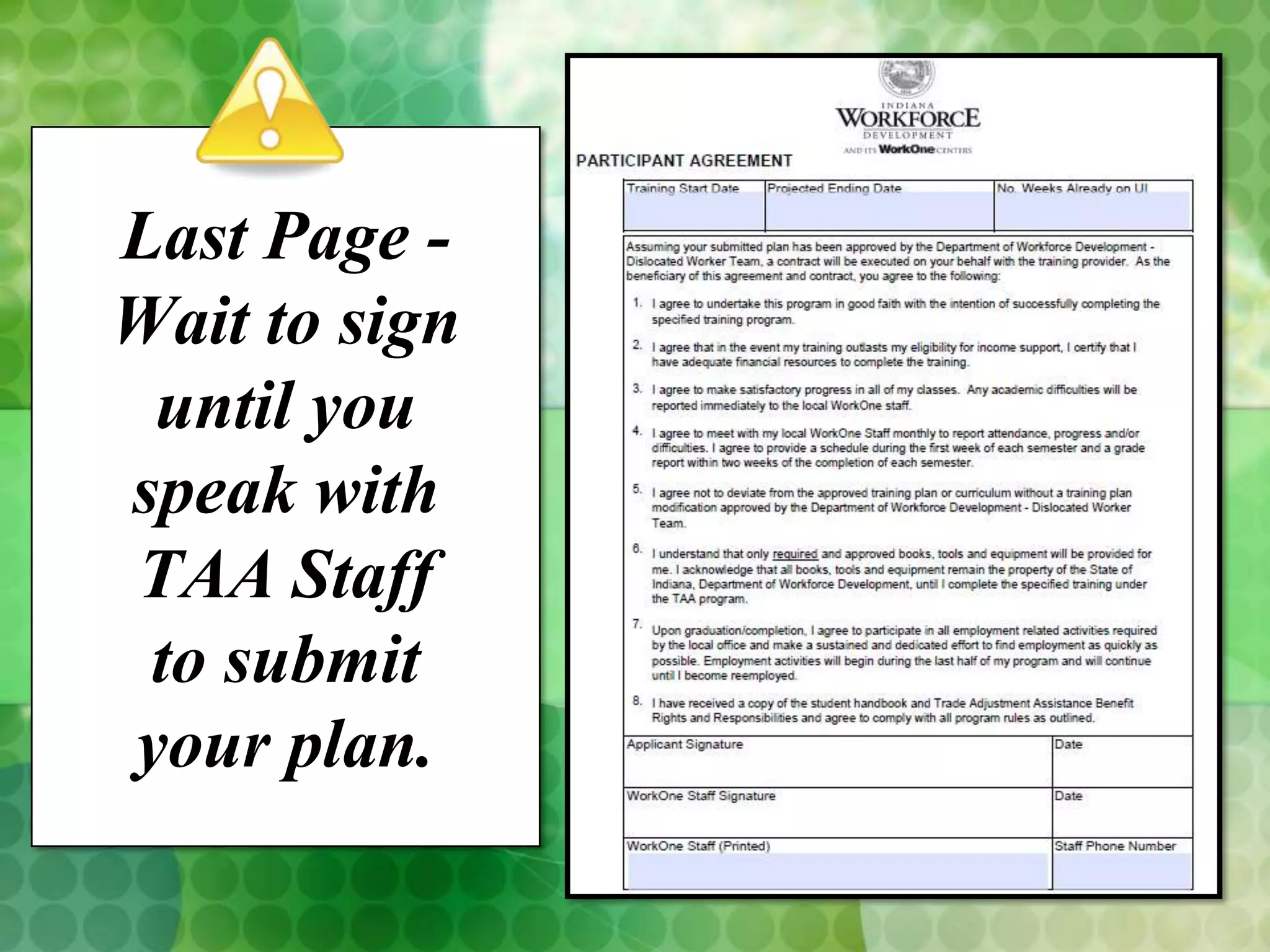 The TAA Training Packet | PPTX