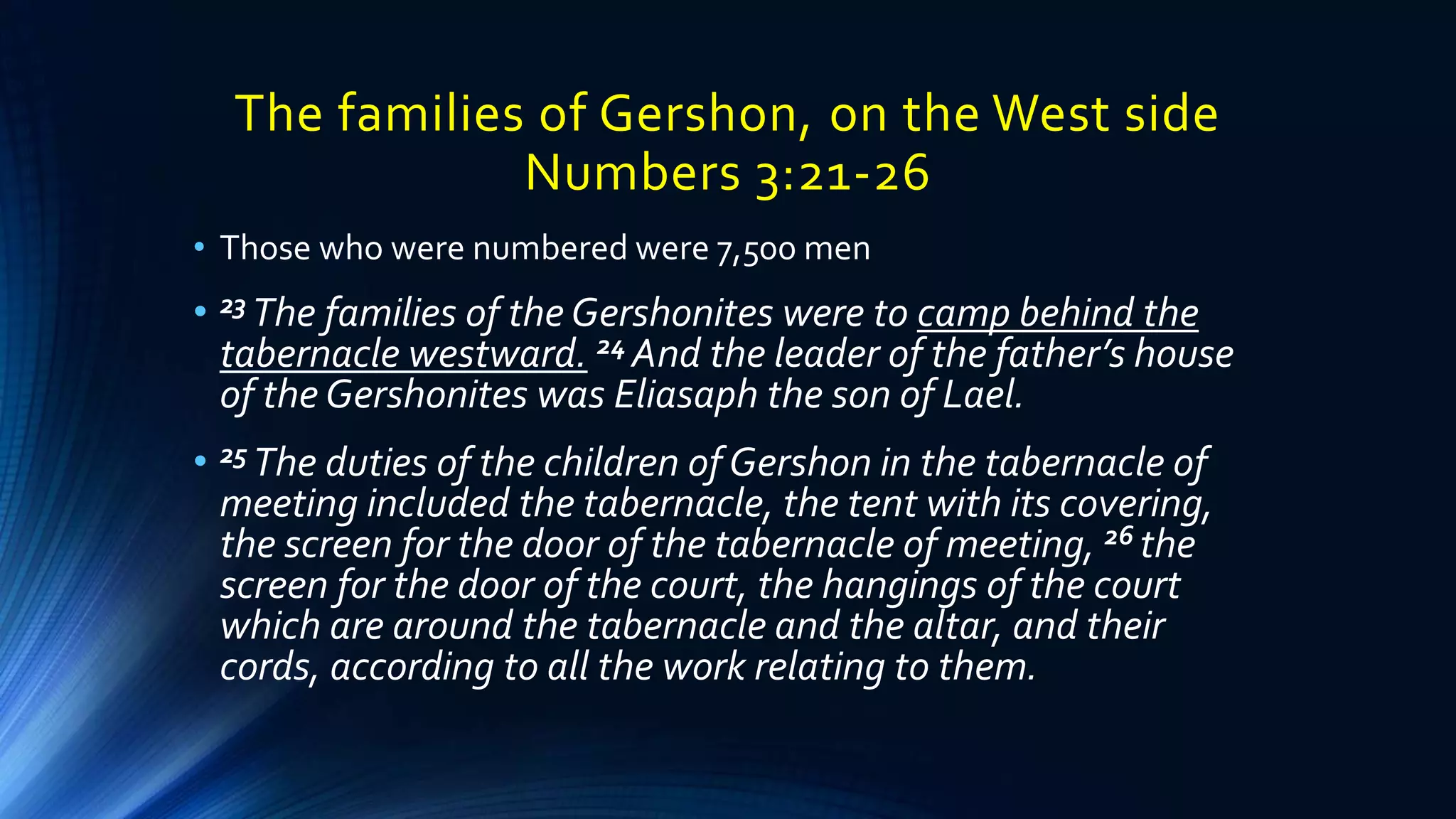 The tabernacle of moses | PPTX