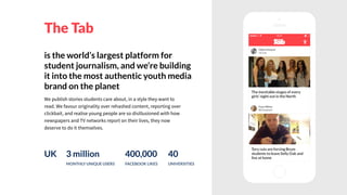 The Tab's Media Deck (Q1, 2016) | PPT