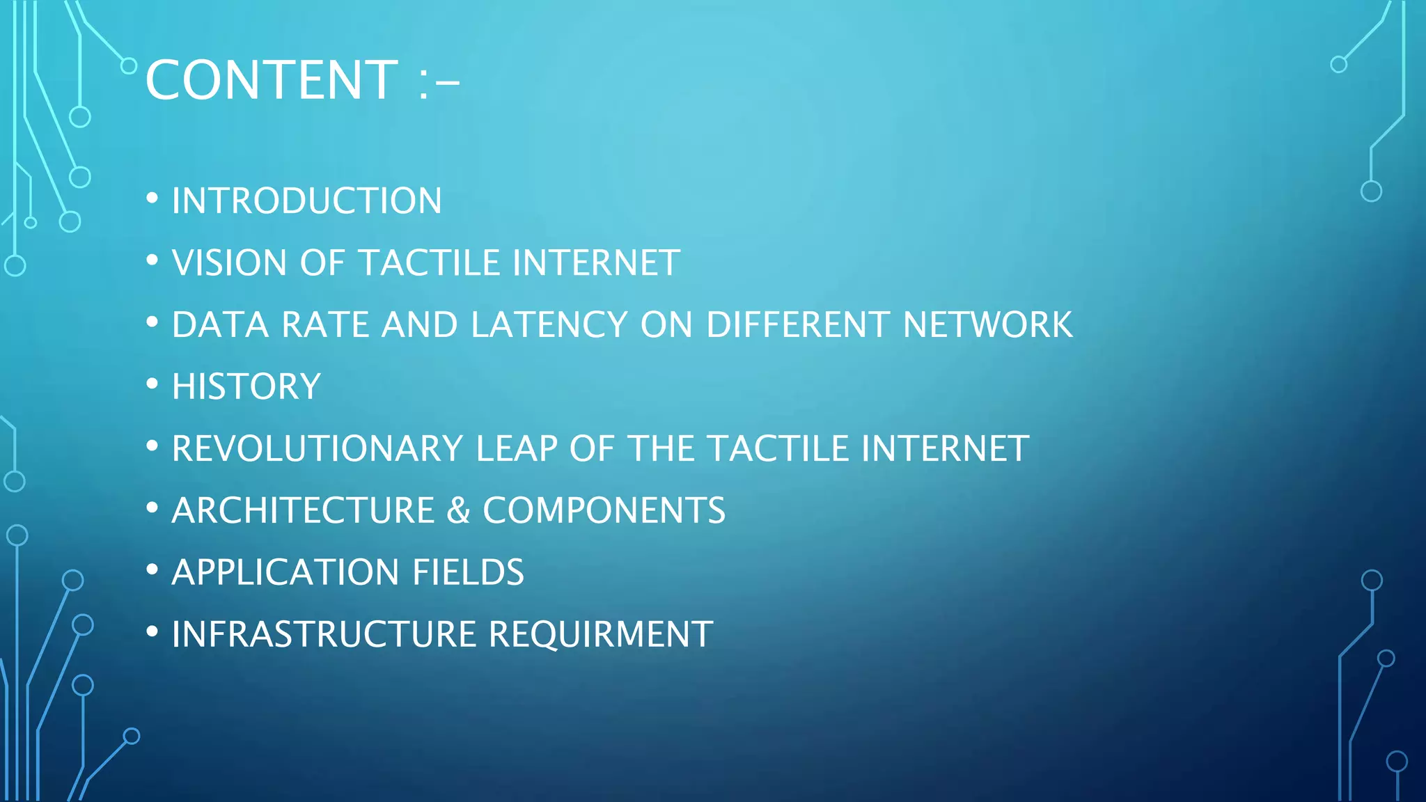 TACTILE INTERNET | PPTX