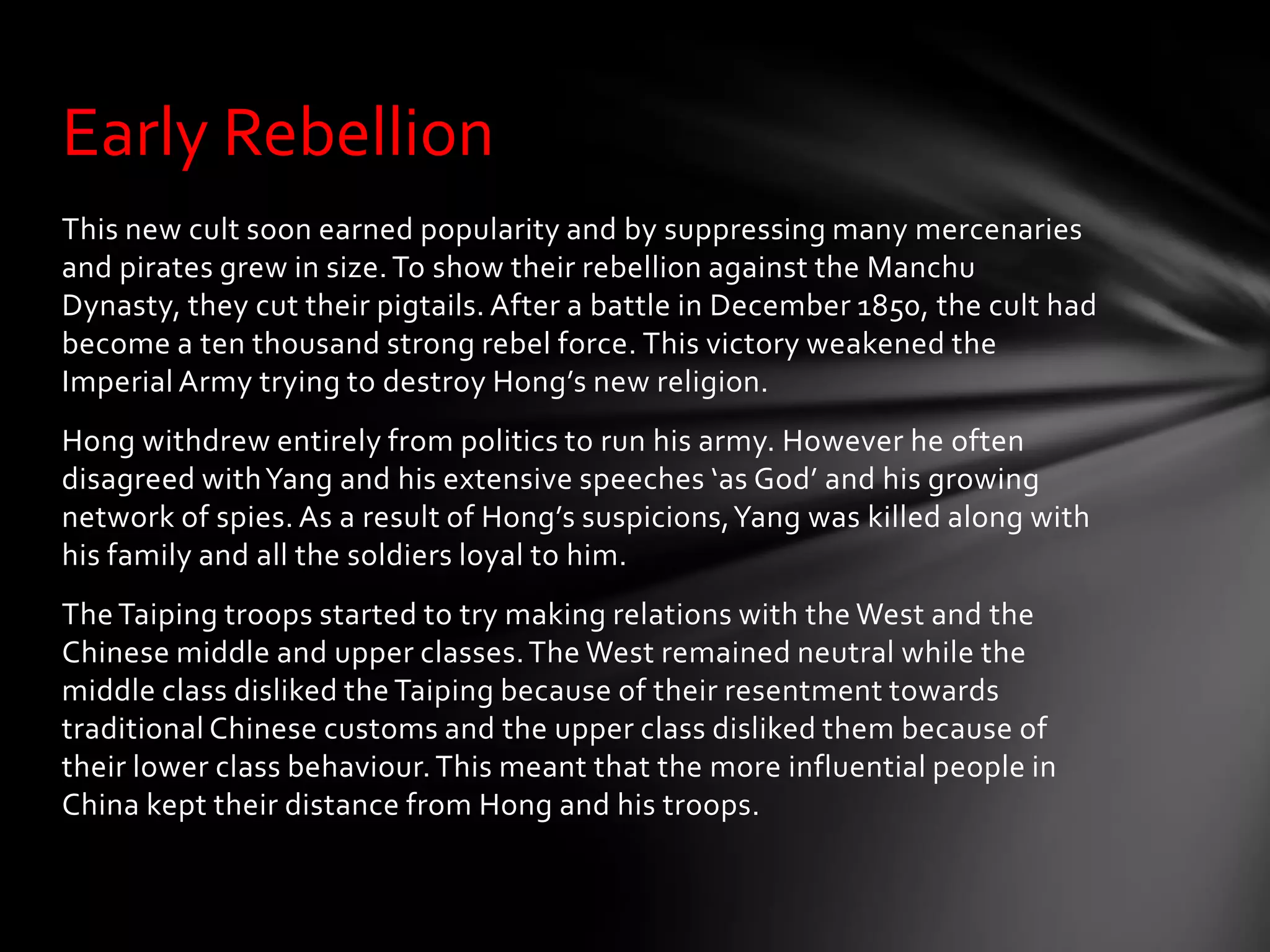 The Taiping Rebellion | PPTX