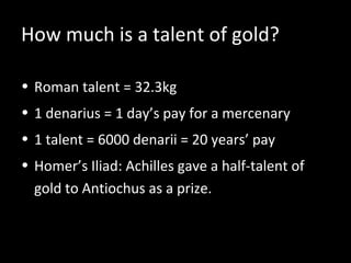 Parables - Part 3 _ The Talents | PPT