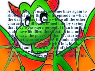The tale of custard dragon | PPTX