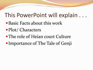 The Tale of Genji PowerPoint | PPTX