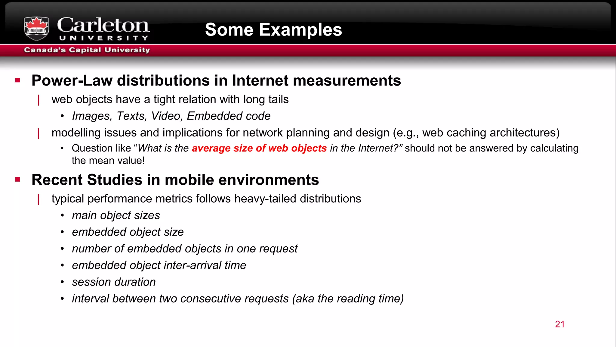 The tale of heavy tails in computer networking | PPT