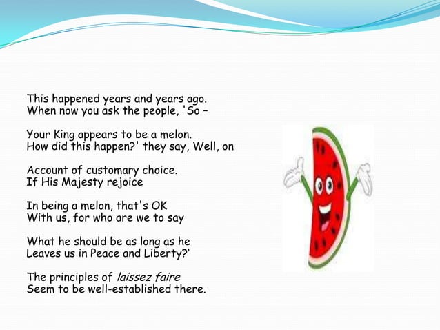 The tale of melon city | PPTX | Poetry | Books and Literature