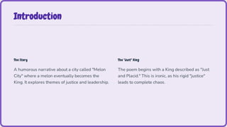 The Tale of Melon City poem ppt by Sahasra | PDF