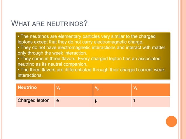 The tale of neutrino oscillations | PPTX