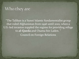 The Taliban | PPTX