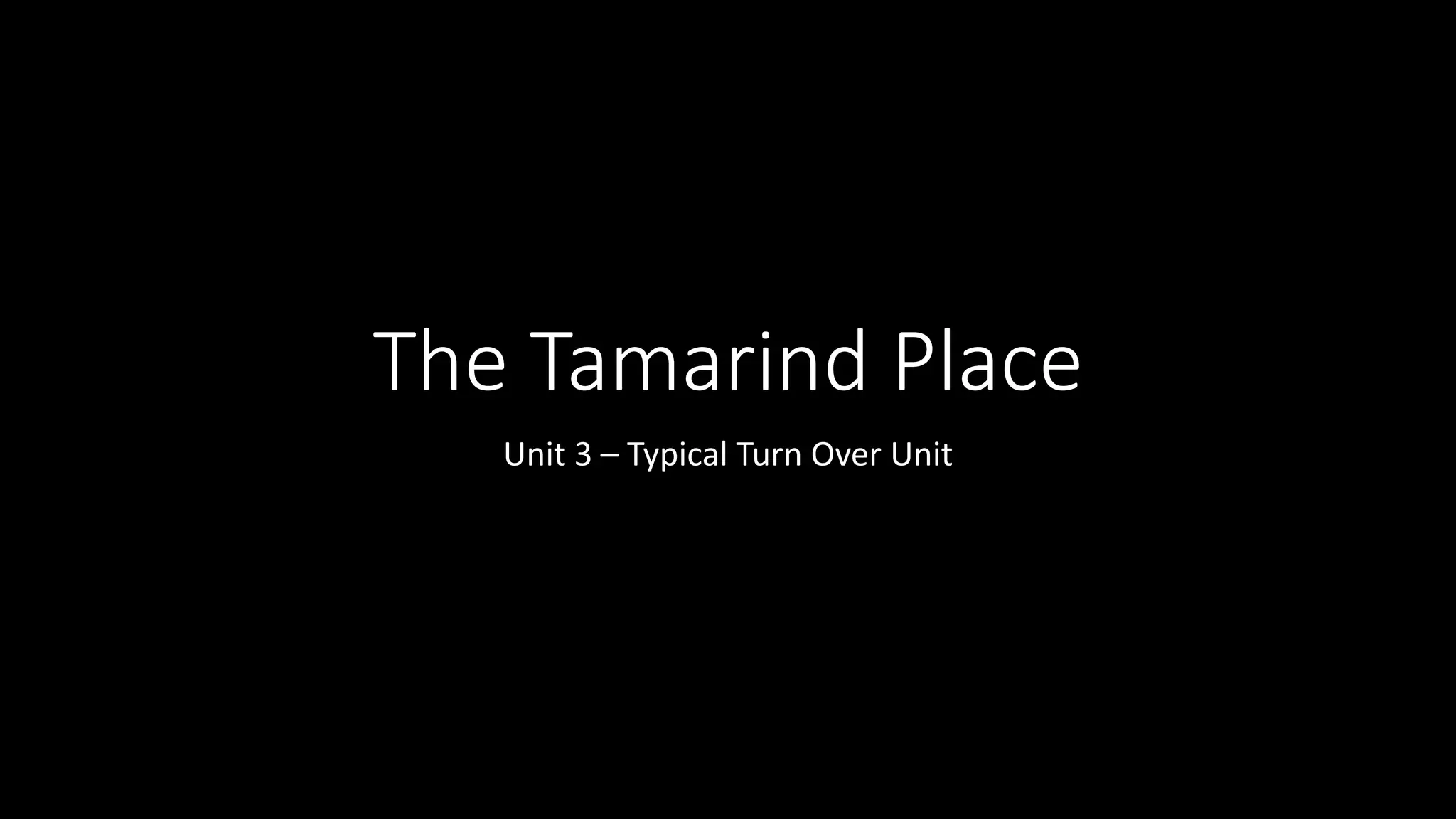 The Tamarind Place | PPTX