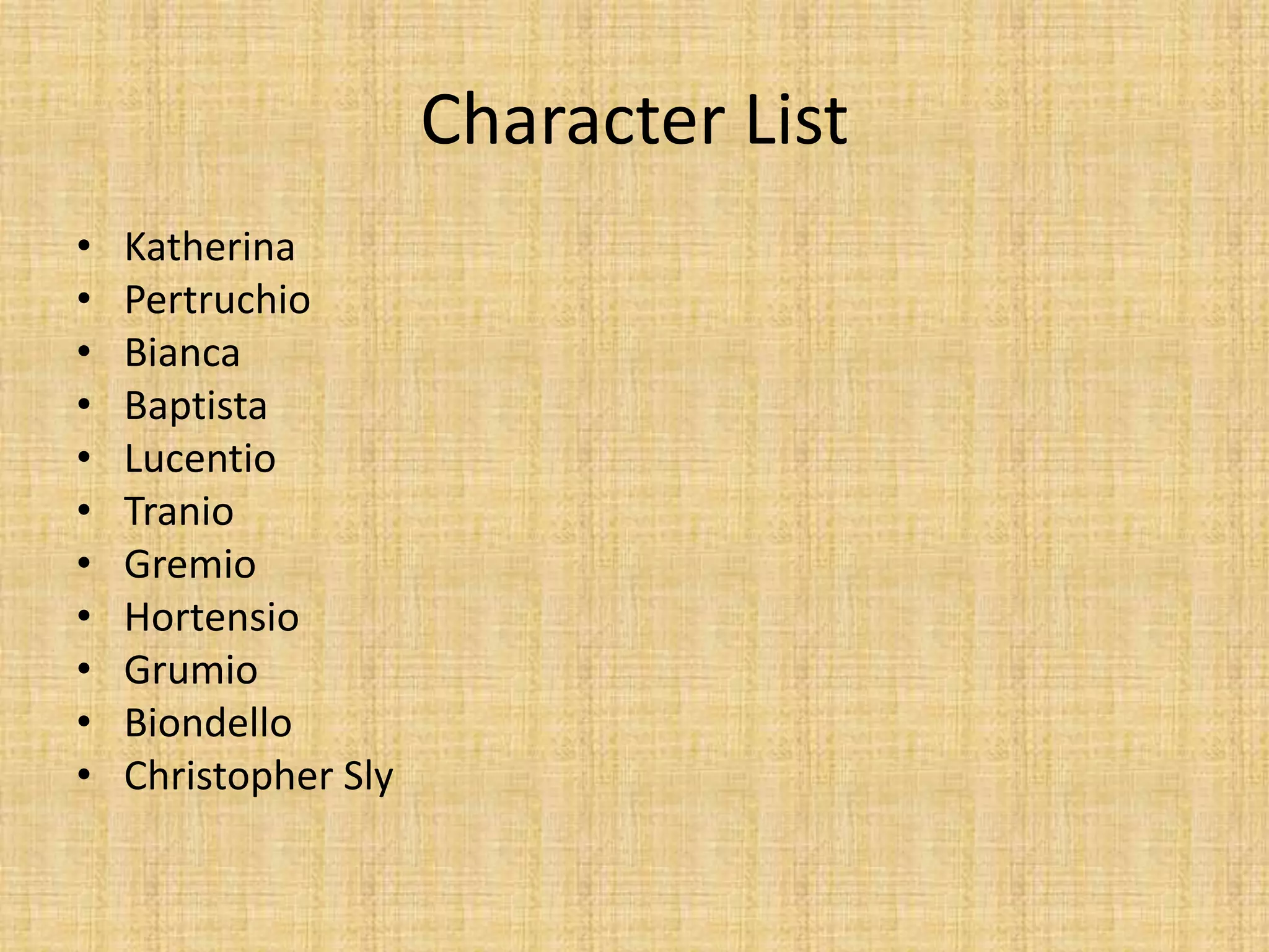 The taming of the shrew | PPTX