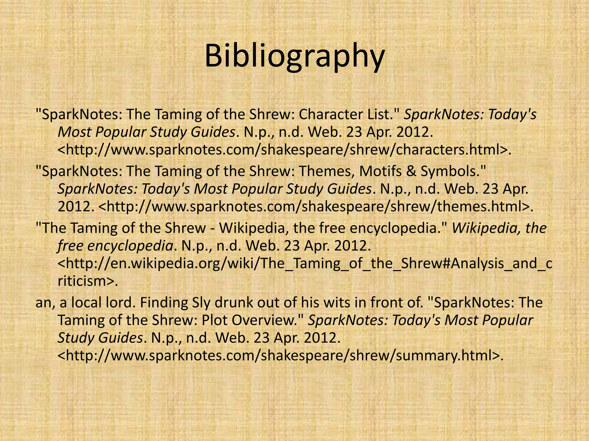 The taming of the shrew | PPTX