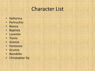 The taming of the shrew | PPTX