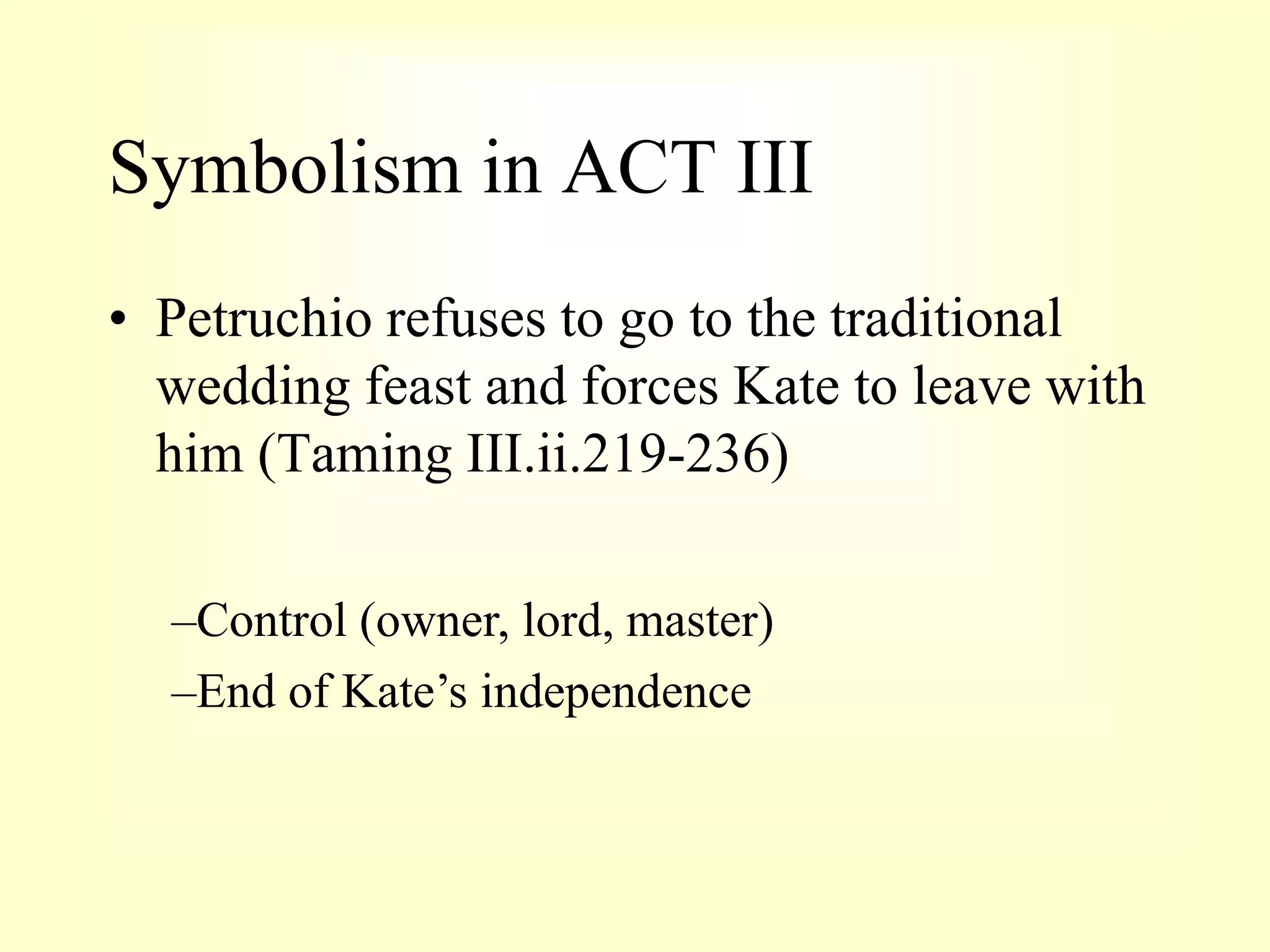 The taming of the shrew act 3 by hanan | PDF