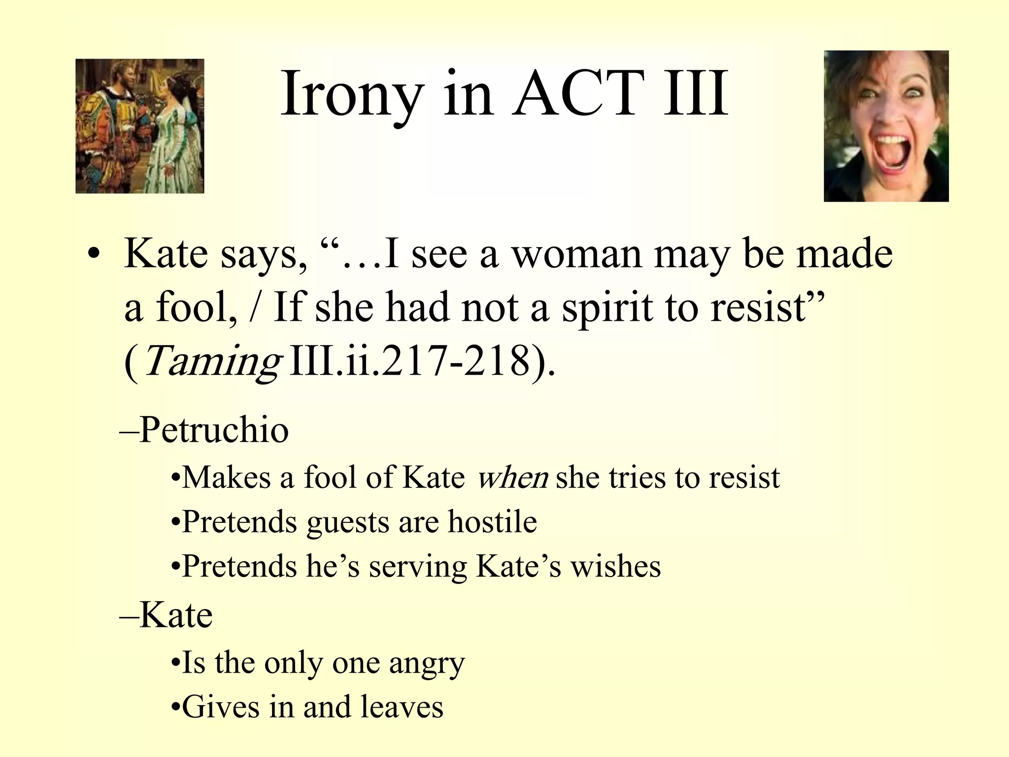 The taming of the shrew act 3 by hanan | PDF
