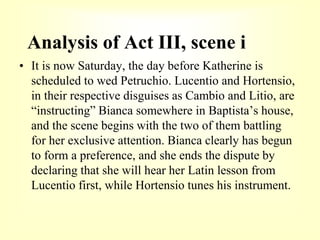 The taming of the shrew act 3 by hanan | PDF