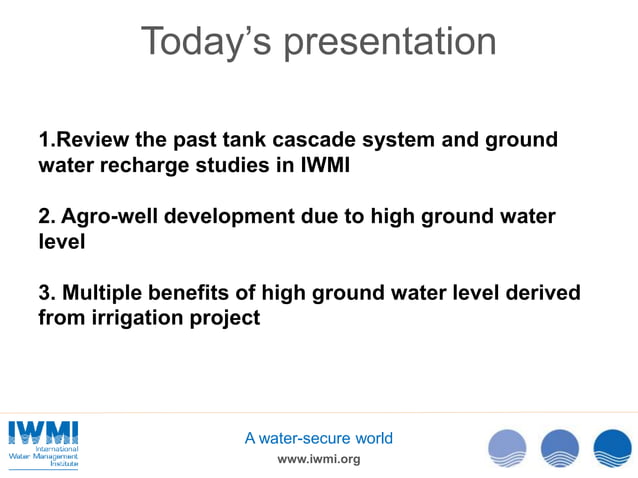 The Tank Cascade System and the Contribution of Ground water to the ...