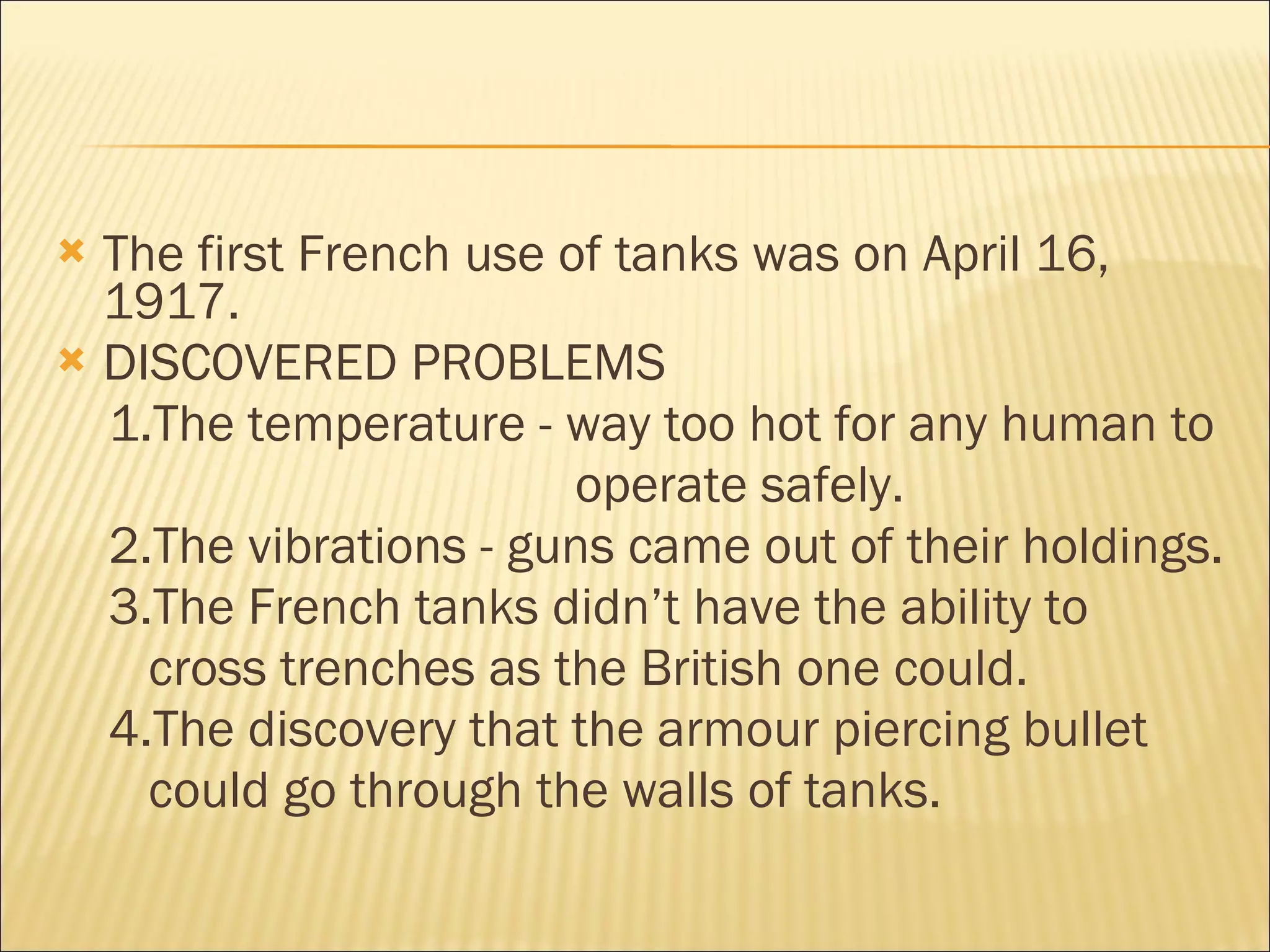 The Tanks In Ww1 | PPT