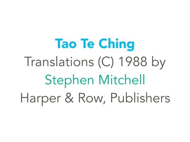 10 Leadership Lessons from the Tao Te Ching | PPT