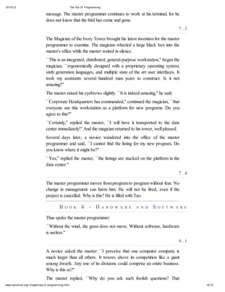 The tao of programming | PDF