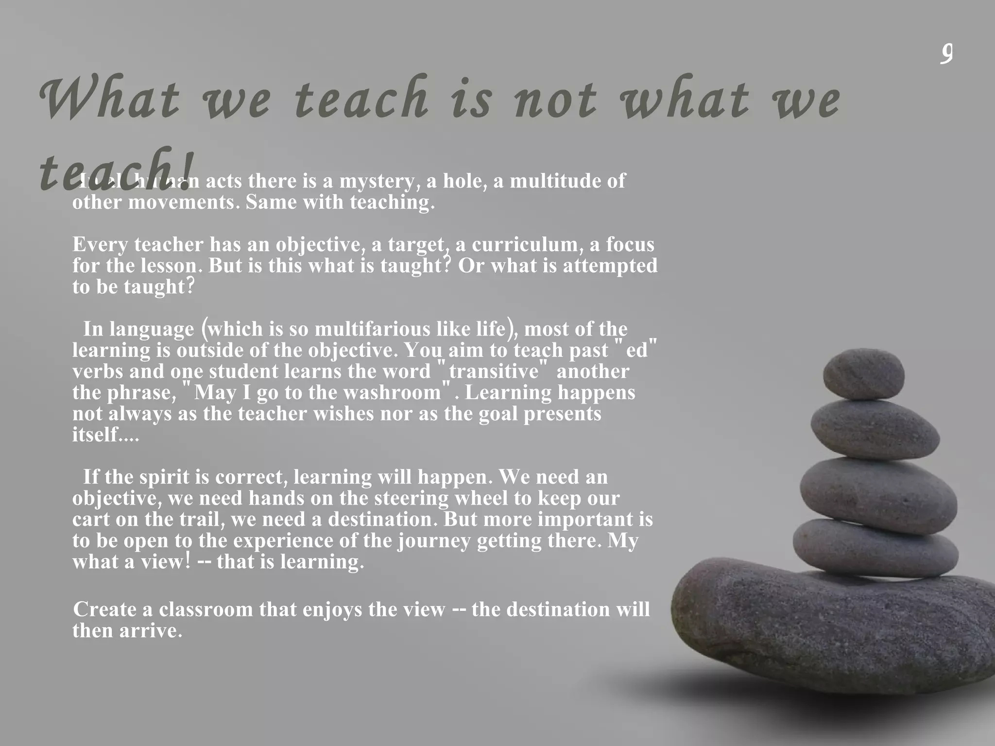 Zen and the Act of Teaching | PPT