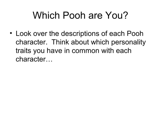The tao of winnie the pooh | PPT